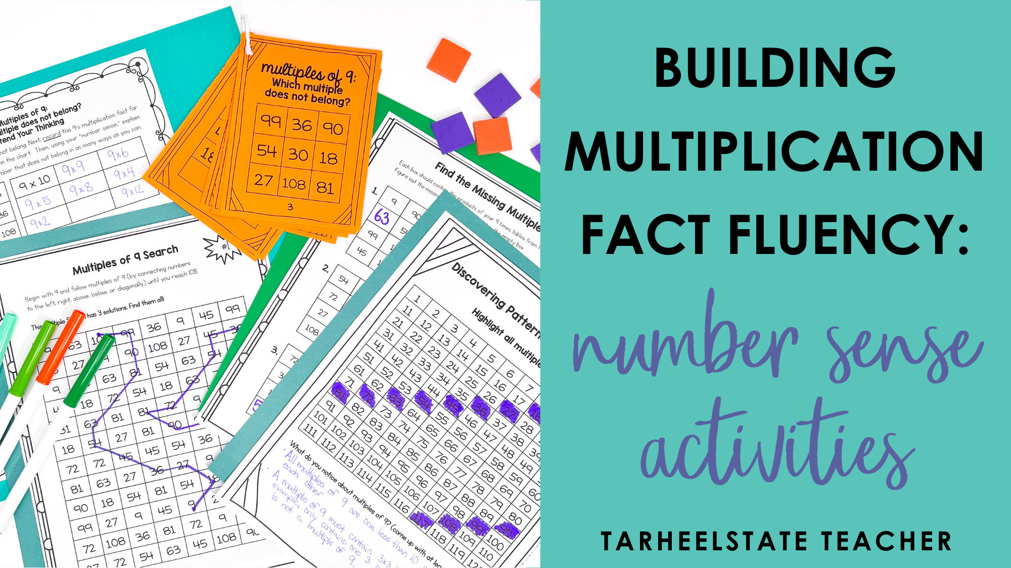 Multiplication Facts Activities: Number Sense Intervention Tasks ...